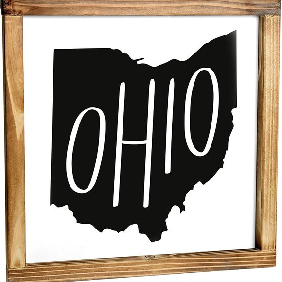Wall Decor | New Rustic Farmhouse State Sign Ohio | Poshmark